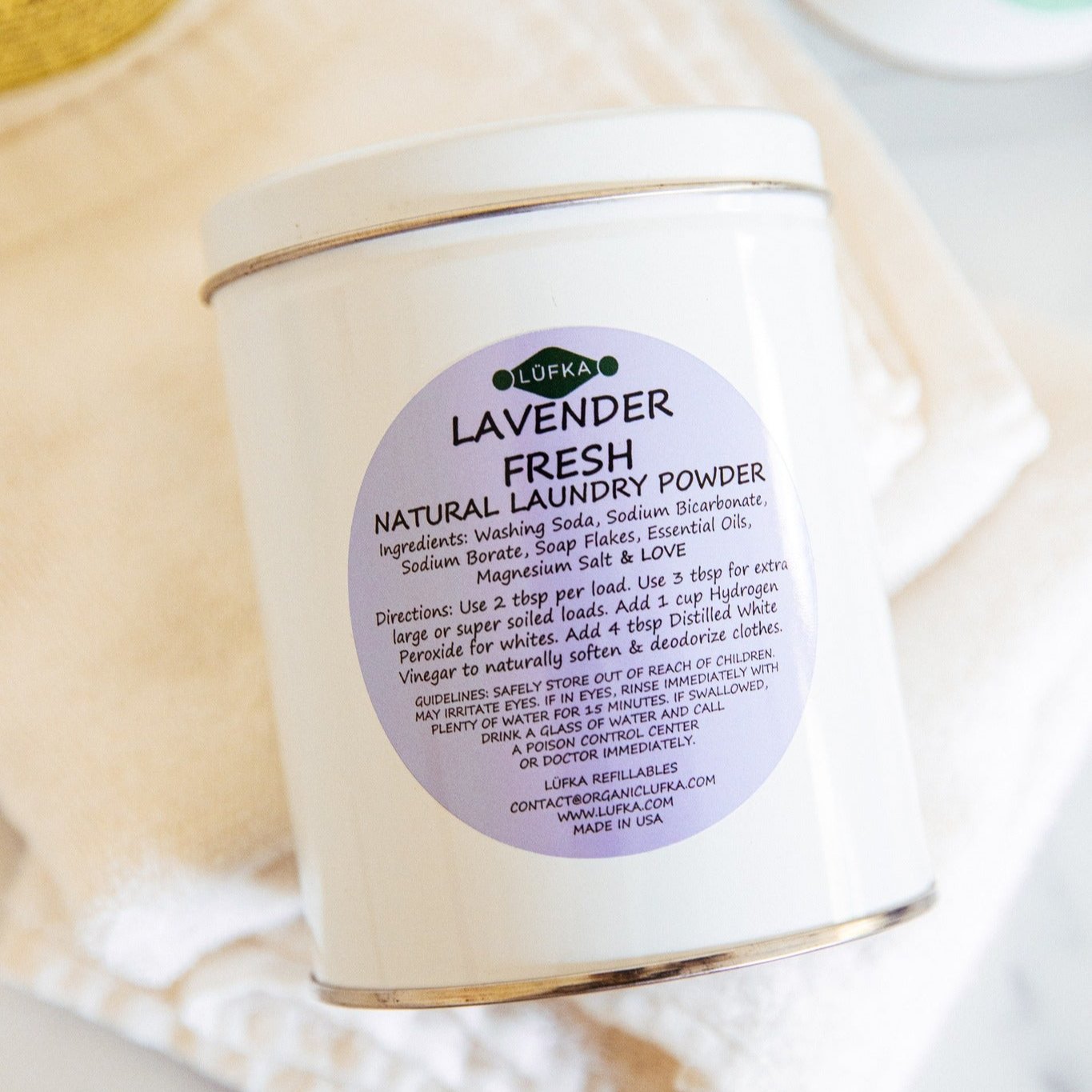Lavender Fresh Natural Laundry Powder 184 Loads – LÜFKA