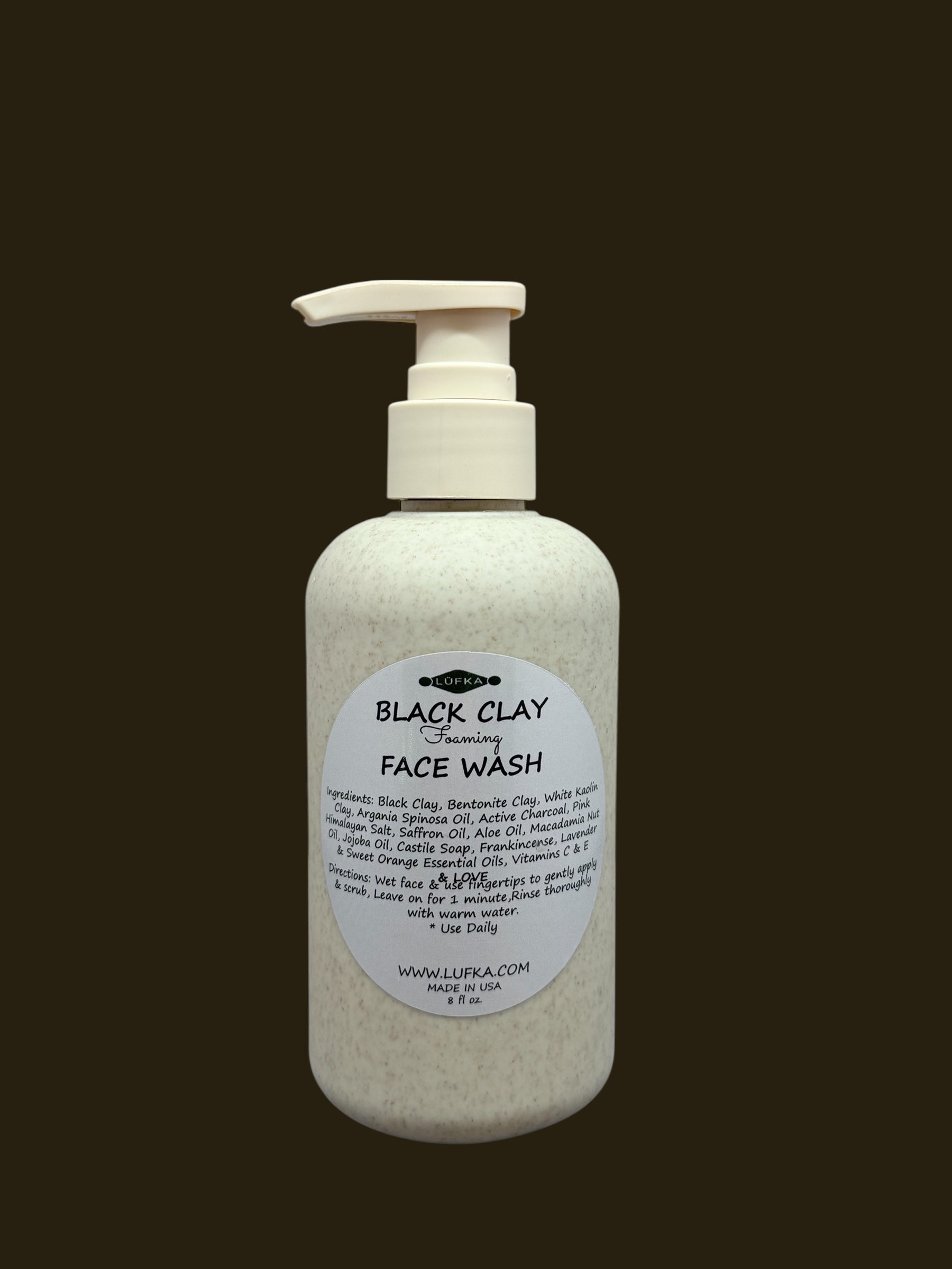Black Clay Foaming Face Wash – LÜFKA