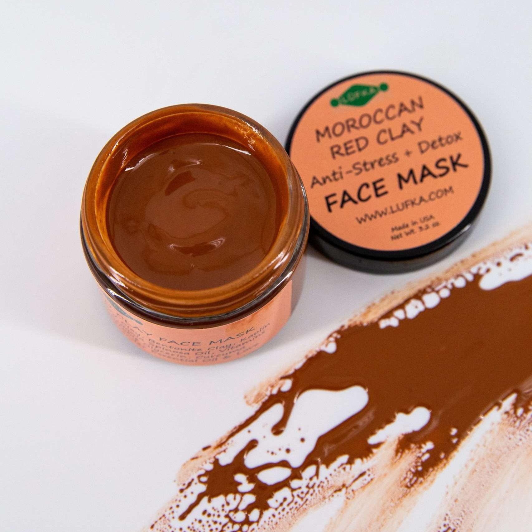 Moroccan Red Clay Face Mask – LÜFKA